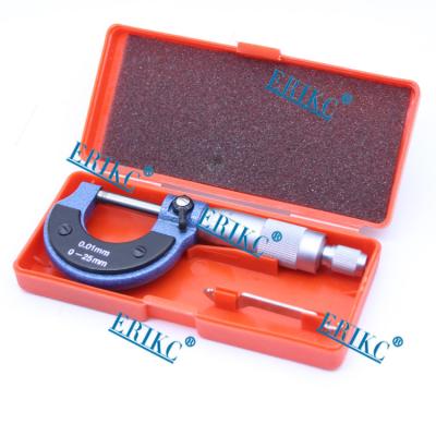 China ERIKC Digital Micrometer Gauge 0-25mm High-Speed Steel Manual Micrometer for Common Rail Injector for sale