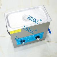 China ERIKC Commercial Ultrasonic Cleaner 6L 180W 40kHz Heated Stainless Steel Tank 110V for sale