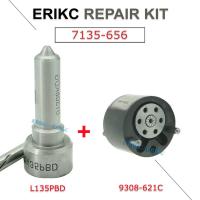 China ERIKC 7135-656 CR Injector Big Repair Kit 9308-621C Control Valve for Delphi L135PBD Nozzle for sale