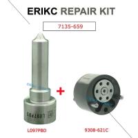 China ERIKC 7135-659 Common Rail Injector Repair Kit Valve 28440421 Nozzle L097PBD 50g for sale