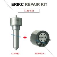 China ERIKC 7135-661 Fuel Injector Repair Kit Set L137PBD Nozzle 9308-621C Valve for EJBR02901D EJBR03701D for sale