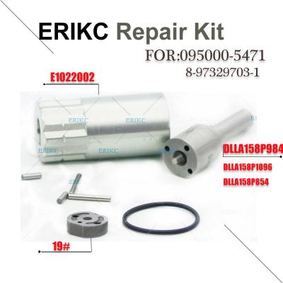 China ERIKC Denso 095000-5471 Diesel Injector Repair Kit with DLLA158P1096 Nozzle 19# Valve Plate for sale