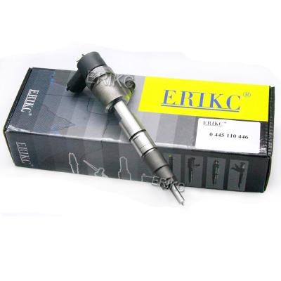 China ERIKC 0445110446 Common Rail Fuel Injector for JAC Foton 2.8L 4JB1 4DA1 Engine 600g for sale