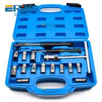 China 17PCS Fuel Injector Puller Removal Tool Kit Diesel Injector Seat Cutter Cleaner Set for Universal Injector Cleaning for sale