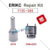 China ERIKC Common Rail Injector Repair Kit 7135-583 Nozzle G374 Valve 9308-625C for Ssangyong EMBR00301D for sale