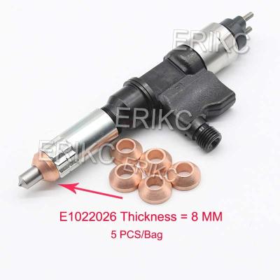 China ERIKC Copper Shim Tapered Sheet 8mm 5PCS Bag for Denso Injector E1022026 for sale