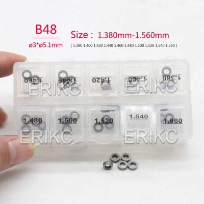 China ERIKC CRIN Injector Shims Gasket Kit B48 50 Pieces 1.38mm-1.56mm For Bosch Common Rail for sale
