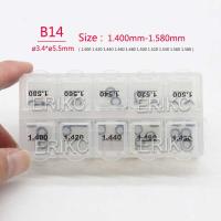 China ERIKC B14 Diesel Fuel Injector Washers 100 Piece Set 1.20mm-1.58mm For BOS Common Rail Injectors for sale