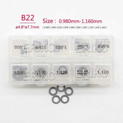 China ERIKC B22 Armature Overlift Shim Set 50 pcs 0.98mm-1.16mm for Bosch Common Rail Injector for sale