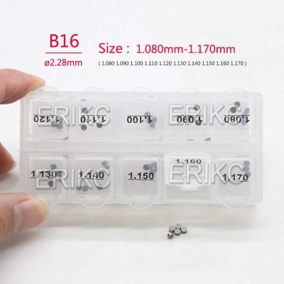 China ERIKC Diesel Injector Shim Kit 50pcs B16 Calibration Washers 1.08-1.17mm for sale