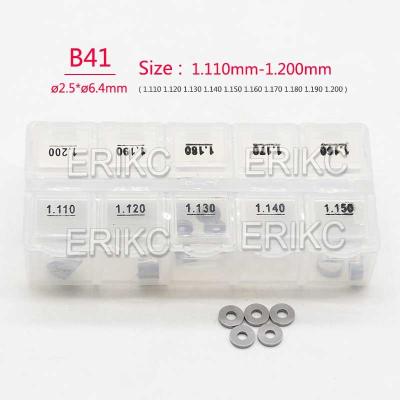 China ERIKC Original Injector Shim Kits B41 Diesel Common Rail Adjusting Shim Size 1.11-1.2mm For BOS for sale