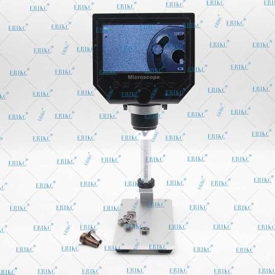 China ERIKC Digital Industrial Stereo Microscope 1080P LCD Screen 8 LED 6H Battery for sale