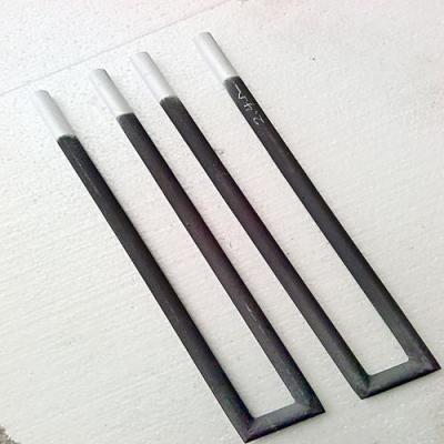 China 380V U-Shaped Silicon Carbide Heating Rods with 8000+ Hour Lifespan and 0.3-8.6 Ohm Resistance Range for sale