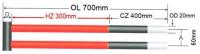 China 1600C Ultra High Temperature Heating Elements U Shaped Silicon Carbide Rod for sale