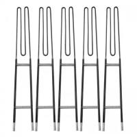 China High Temperature Silicon Molybdenum MoSi2 Heating Rods - 1800°C Max, 3-12mm Diameter, 100-1000mm Length for sale