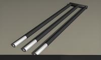 China W Type SiC Heating Elements 1600°C 200mm Silicon Carbide Heater Customized for sale