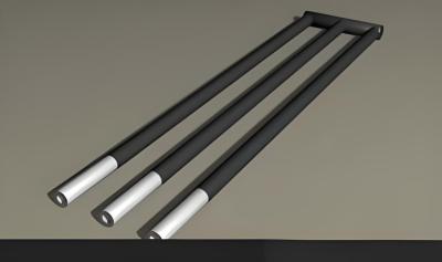 China W Type SiC Heating Elements 1600°C 200mm Silicon Carbide Heater Customized for sale
