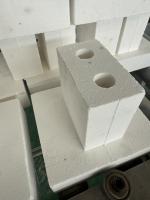 China Double Hole Ceramic Support Block - High Temperature Resistance up to 1600°C for Industrial Furnaces for sale