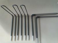 China High-temperature resistant right-angle U-shaped molybdenum disilicide heating rod for sale