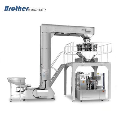 China Granular Rotary Premade Pouch Packing Machine For Flat Pouch 3 Sealing 4 Sealing for sale