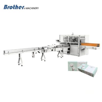 China Draw Out Facial Tissue Paper Kleenex Sanitary Napkin Packing Machine 16KW 30-120bages/Min for sale