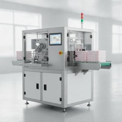 China Servo Motor Driven Sanitary Napkin Packing Machine Precision Packaging Technology for Feminine Care Products for sale