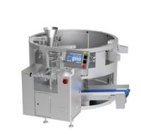 China Automatic Rotary Premade Pouch Packing Machine with 55 bags/min Speed, 10-Station Vacuumizing, and 120–300 mm Pouch Length for sale