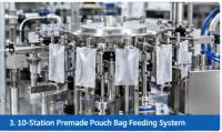 China Automatic Premade Pouch Vacuum Packing Machine with 10-Station Bag Feeding and 12-Station Vacuum System for sale