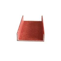 China Platform FRP/GRP Pultruded Structural U/C Strut Channel Fiberglass Rectangular Hollow Tube for sale