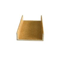 China Platform FRP/GRP Pultruded Structural U/C Strut Channel Fiberglass Rectangular Hollow Tube for sale