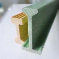 China Composite FRP GRP Fiberglass Reinforced Plastic Pultruded Wide Floor H Support Beams for Construction for sale