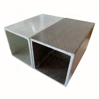 China FRP Electric Power Cross Arm Fiberglass Composite GRP Square Tube for sale