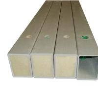 China UV Resistance Dural FRP Square Tube Telegraph Pole Support Bar Electric Pole Cross Arm Fiberglass Product for sale