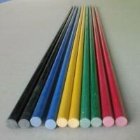 China 6mm 8mm 10mm Thickness Round Flexible Pultruded Fiberglass FRP Insulation Flag Pole Rod Profiles for sale