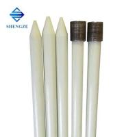 China Tapered Glass Fiber Rod 10mm Composite Solid Fiberglass Rods Building Pins for sale