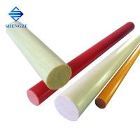 China Flexible Fiberglass FRP GRP Pultruded Profiles Round Solid Support Rod Bar, Snow/Plant Pole for sale
