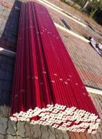 China Flexible Fiberglass FRP GRP Pultruded Profiles Round Solid Support Rod Bar, Snow/Plant Pole for sale