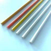 China Diameter 3.5-50mm Flexible Insulation Fiberglass FRP GRP Solid Round Rod Pole for Plant /Car Flag/Building Material for sale