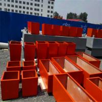 China Black Fiber Glass Fiberglass Planter Box Flower Pot for sale