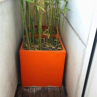 China Square FRP Fiberglass Planters Flower Box Pot Outdoor for sale