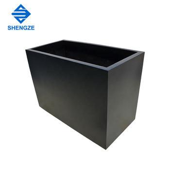 China Tall Fiberglass Planters Tree Pot Trough Indoor for sale