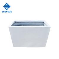 China Tall Fiberglass Planters Tree Pot Trough Indoor for sale