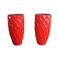 China Tall Fiberglass Planters Tree Pot Trough Indoor for sale