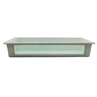 China Custom Composite FRP Fiber Glass Fiberglass Fibreglass Garden Koi Fish Farming Tank Pond with Glass Window for sale