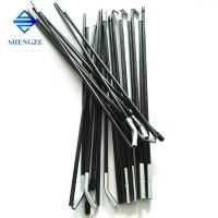 China Glass Fiber 11mm Tent Poles with Angled Connector for Tent Camping for sale
