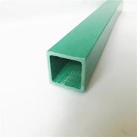 China Large Pultruded Square High Strength FRP GRP Glassfiber Fiberglass Hollow Section Tube Pipe Rod Pole Anti UV Aging Grade a for sale