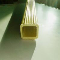 China Large Pultruded Square High Strength FRP GRP Glassfiber Fiberglass Hollow Section Tube Pipe Rod Pole Anti UV Aging Grade a for sale