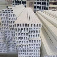 China High Strength FRP/GRP Fiberglass Fiber Glass Plastic Pultruded Rectangle Tube Pipe Profiles for Window Frame/Handrail/Railing Building Material for sale