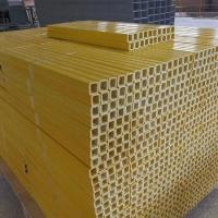 China Anti UV Aging FRP Square Tube Fiberglass Product Deep Processing Hollow for Fence Post for sale