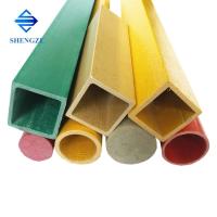 China Anti UV Aging FRP Square Tube Fiberglass Product Deep Processing Hollow for Fence Post for sale